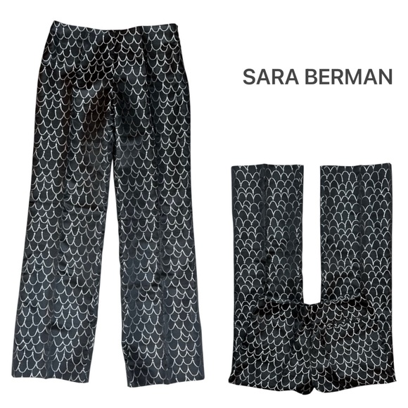 Sara Berman | Pants & Jumpsuits | Vintage Sara Berman Silk Blend Black ...